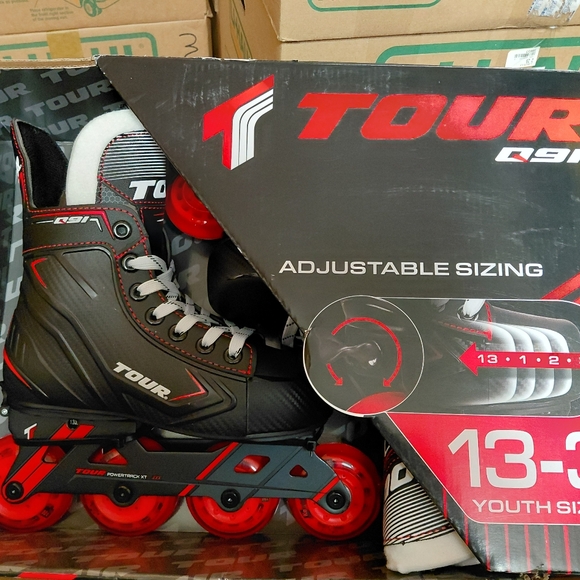 Other | Tour Adjustable Inline Skates With Red Wheels | Poshmark